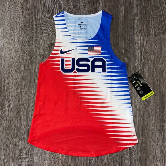 Nike | Tops | Nike Aeroswift Adv Usa Olympics Running Track Singlet ...